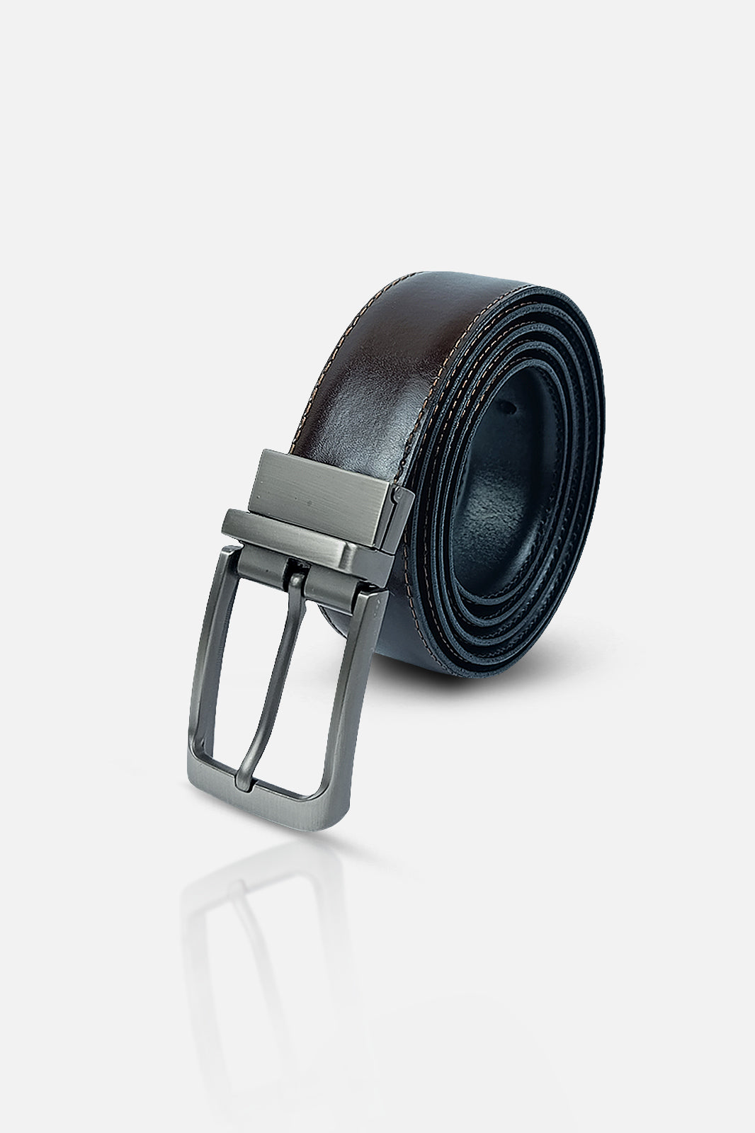 Black & Dark Brown Reversible Belt – AVOCADO